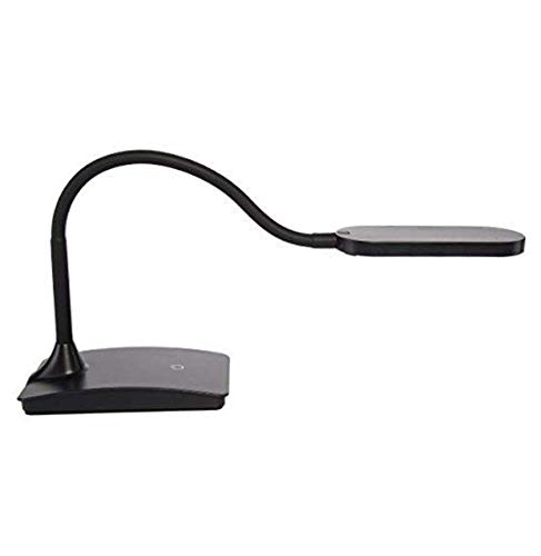 TW Lighting LED Desk Lamp with USB charging Port, 3-Way Touch Switch,IVY-40WT, Black