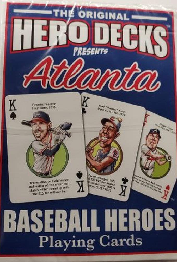 The Original Hero Decks Atlant Braves Baseball Heroes Playing Card Deck
