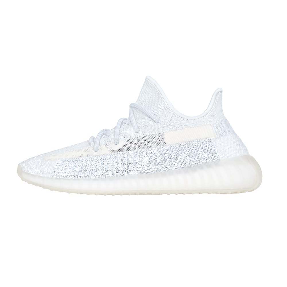adidas Mens Yeezy Boost 350 V2 Reflective FW5317 Cloud White - Size 9.5