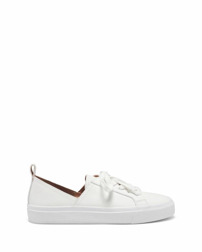 Lucky Brand womens Dansbey Casual Sneaker, White Leather, 6.5 US