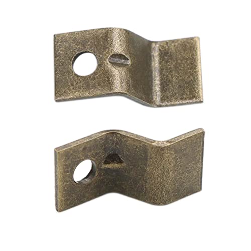 Qlvily 20PCS Table Top Fasteners, Z Clips for Table Tops, Wood Table Top Fasteners, Include 20 Screws
