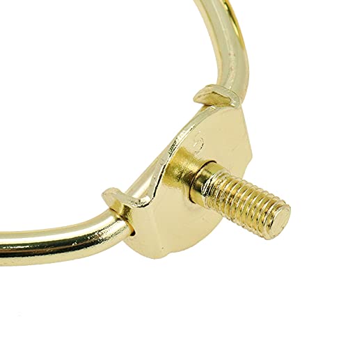 HONJIE 5 inch Gold Lamp Harp, Lamp Harp Holder for Table and Floor Lamps 2 Sets