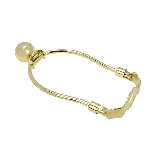 HONJIE 5 inch Gold Lamp Harp, Lamp Harp Holder for Table and Floor Lamps 2 Sets