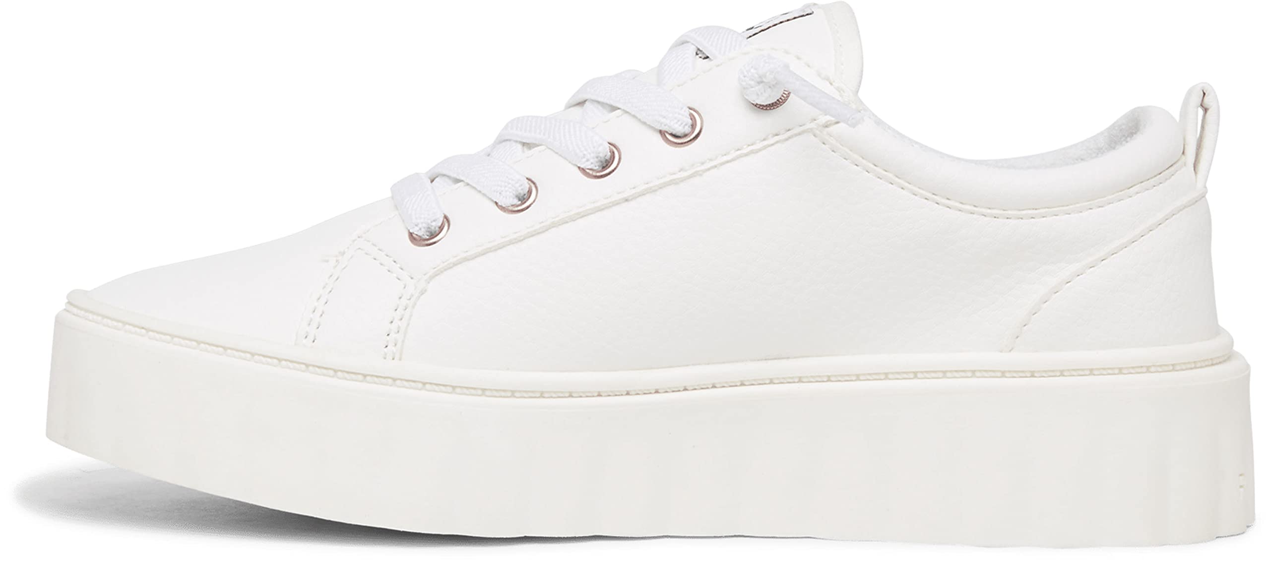 Roxy Women's Sheilahh Slip On Platform Sneaker Shoe, White , 9 medium US