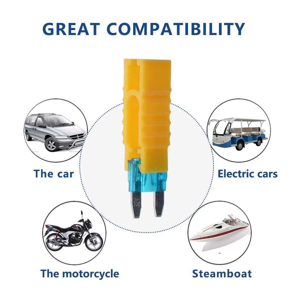 AYAOQIANG 528 pcs Assorted Standard Auto Car Truck Blade Fuses Assortment - 2A 3A 5A 7.5A 10A 15A 20A 25A 30A 35A 40A-ATC/APR/ATO+ATM Boat Automotive Replacement Fuses Kit