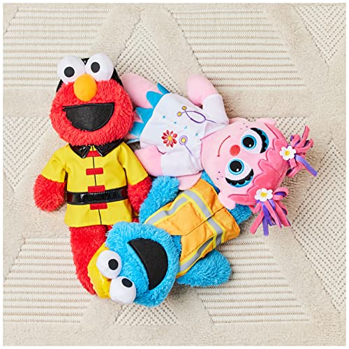 GUND Sesame Street Official Firefighter Elmo Muppet Plush, Premium Plush Toy for Ages 1 & Up, Red/Yellow, 13”