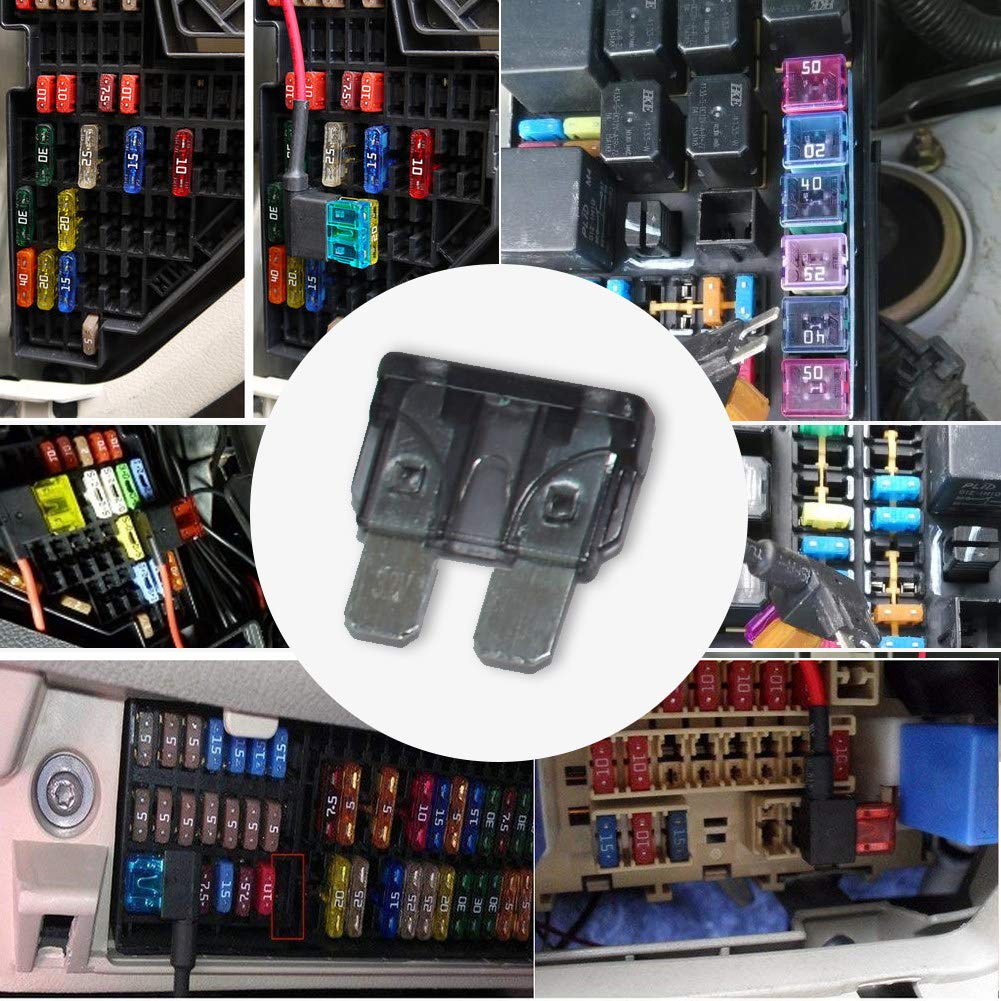 AYAOQIANG 528 pcs Assorted Standard Auto Car Truck Blade Fuses Assortment - 2A 3A 5A 7.5A 10A 15A 20A 25A 30A 35A 40A-ATC/APR/ATO+ATM Boat Automotive Replacement Fuses Kit
