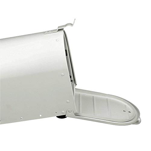 Gibraltar Mailboxes ADM16W01 Admiral Large Post-Mount Mailbox, White