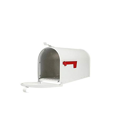 Gibraltar Mailboxes ADM16W01 Admiral Large Post-Mount Mailbox, White