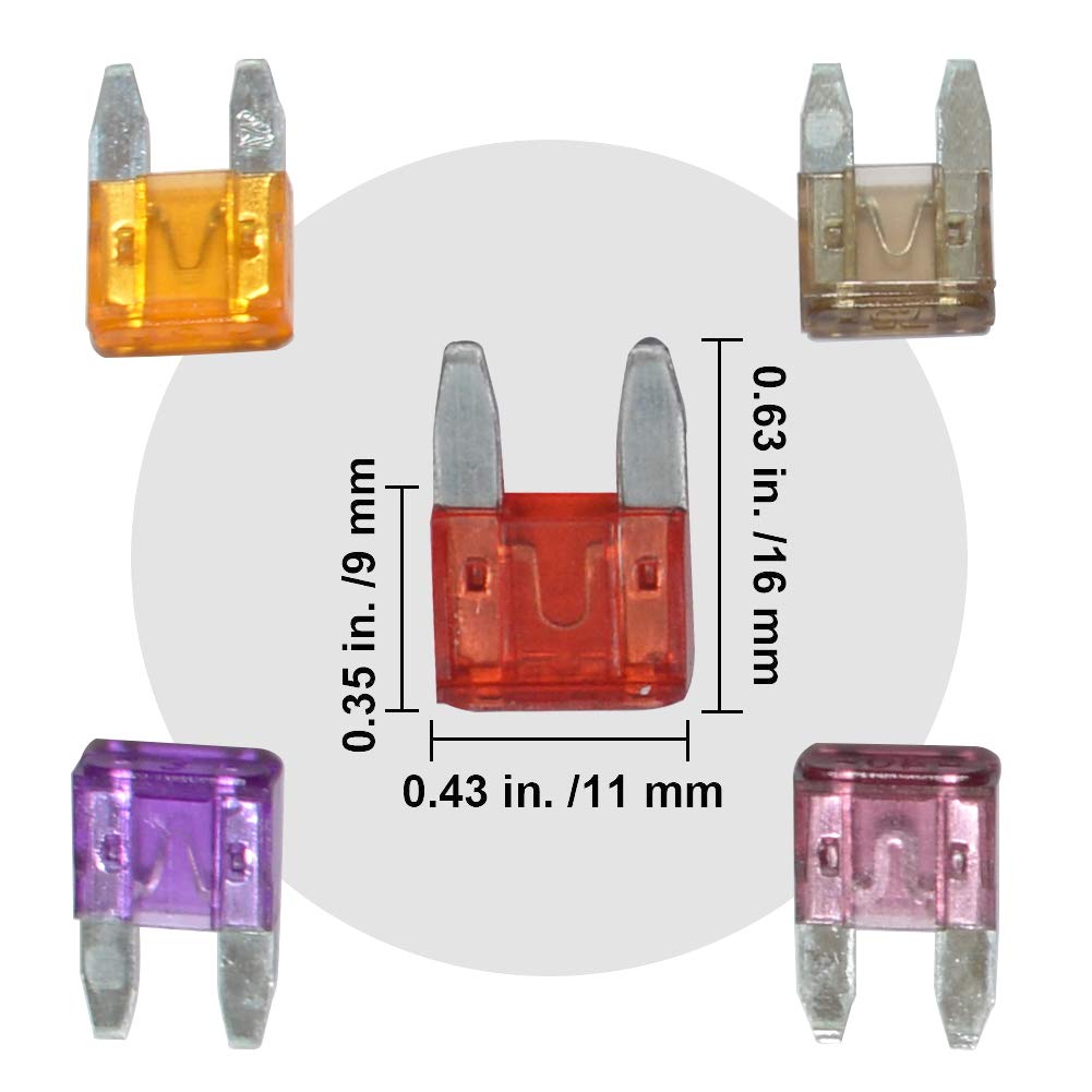 AYAOQIANG 528 pcs Assorted Standard Auto Car Truck Blade Fuses Assortment - 2A 3A 5A 7.5A 10A 15A 20A 25A 30A 35A 40A-ATC/APR/ATO+ATM Boat Automotive Replacement Fuses Kit