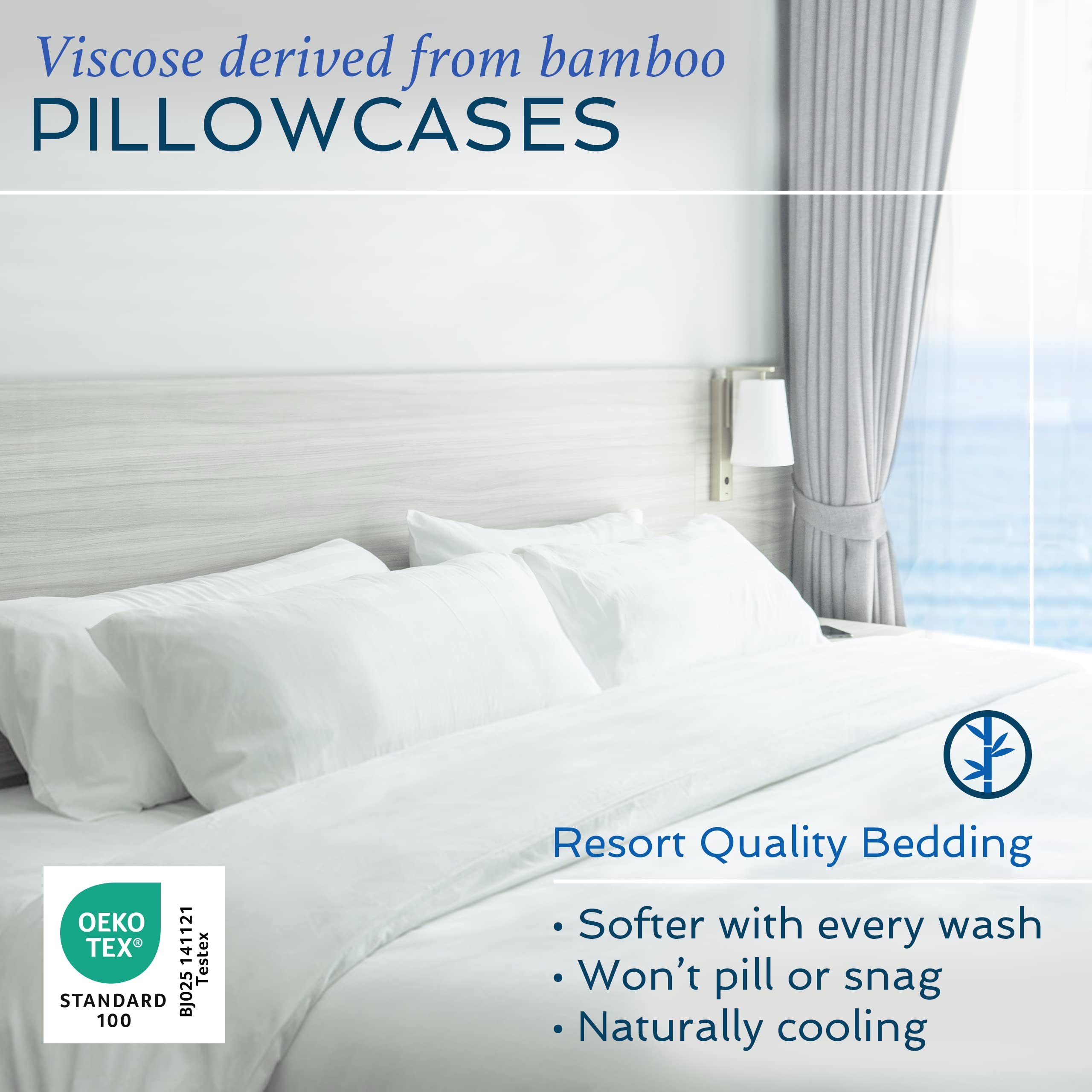 Hotel Sheets Direct 3 Piece Full Size Duvet Cover Set, 100% Viscose Derived from Bamboo Comforter Cover with 2 Pillow Shams, Moisture-Wicking, Silky Soft Texture, Cooling, Breathable, Easy Care, White