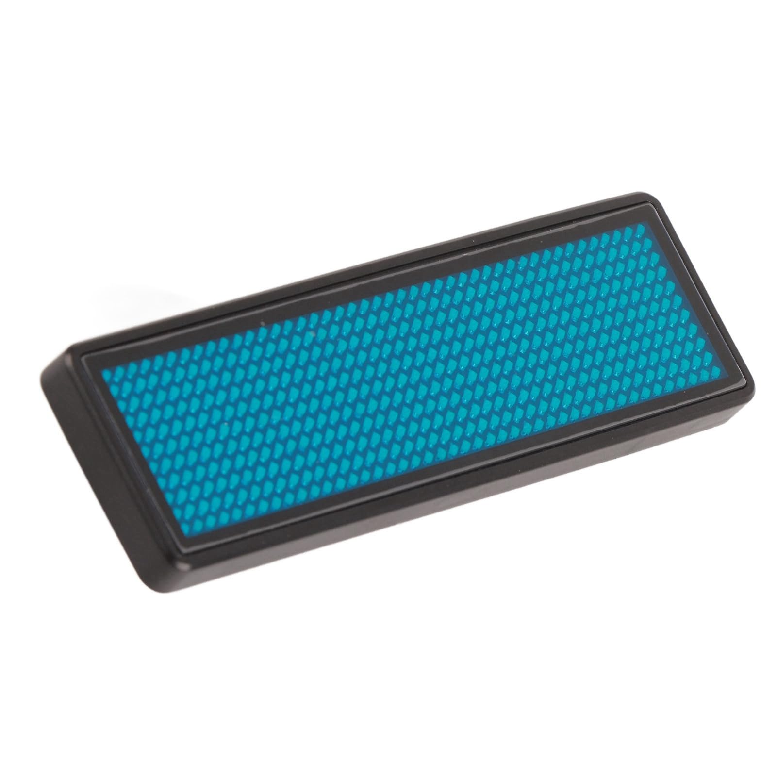 LED Digital Nametag, Rechargeable Programmable Name Badge Card ID with Magnet/Pin for Restaurant Party Bar(Blue)