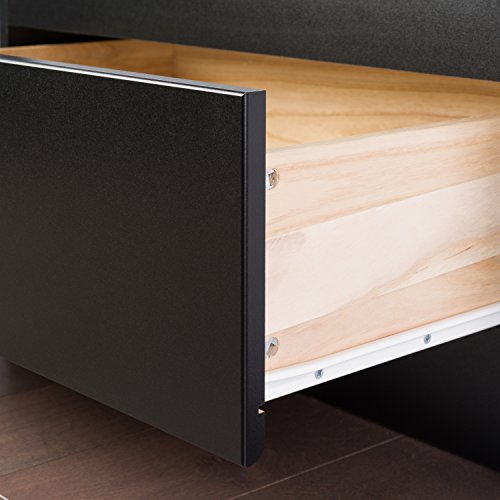 Prepac Mate's Twin XL Platform Storage Bed with Headboard and 3 Drawers