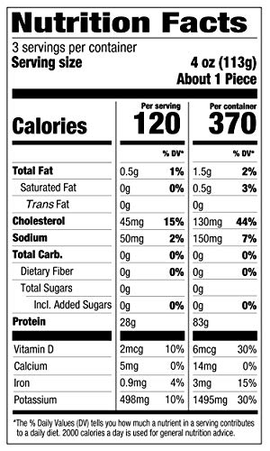 Amazon Fresh Brand, Wild Caught Yellowfin Tuna Steaks, Frozen, Sustainably Sourced, Phosphate Free, 12 Oz