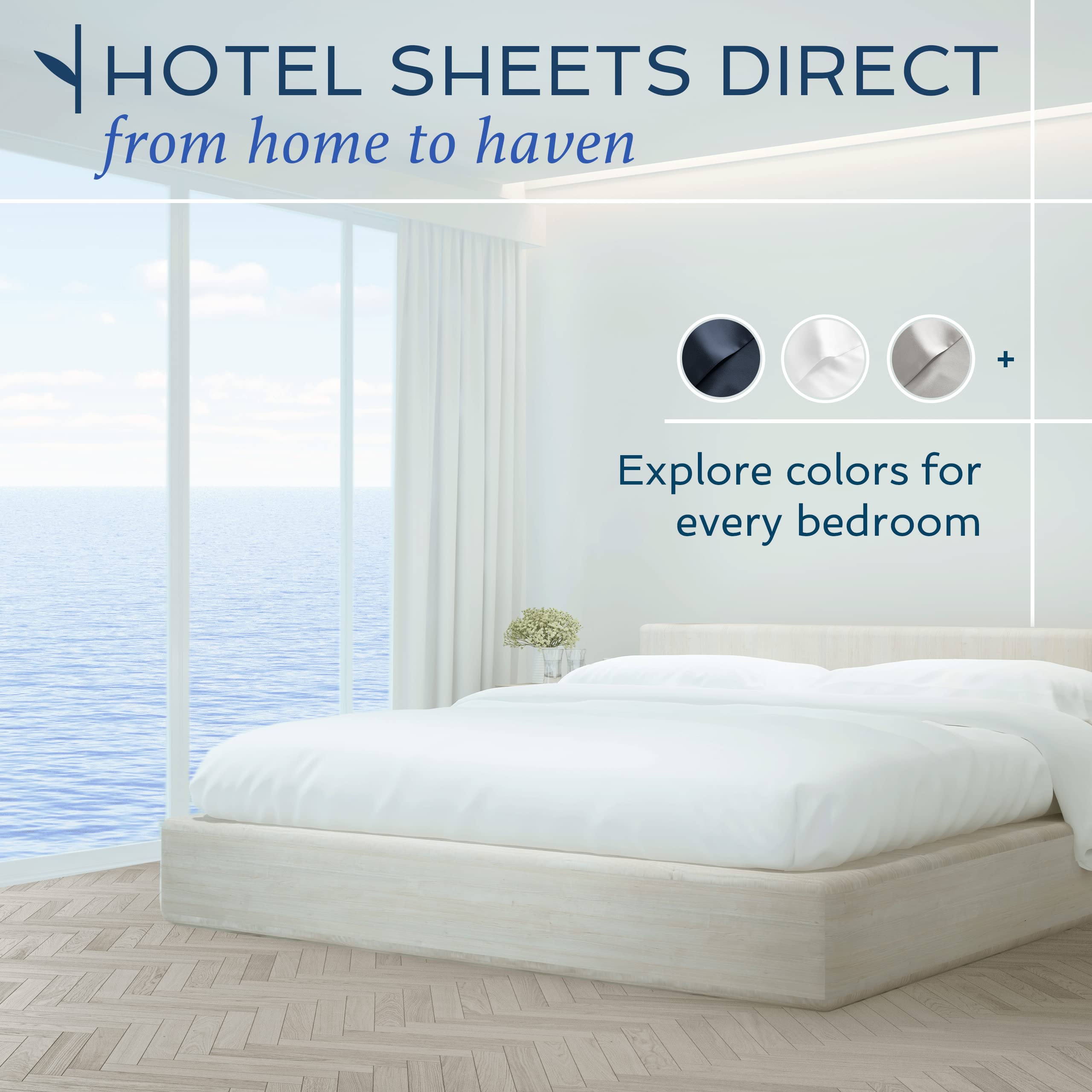 Hotel Sheets Direct 3 Piece Full Size Duvet Cover Set, 100% Viscose Derived from Bamboo Comforter Cover with 2 Pillow Shams, Moisture-Wicking, Silky Soft Texture, Cooling, Breathable, Easy Care, White