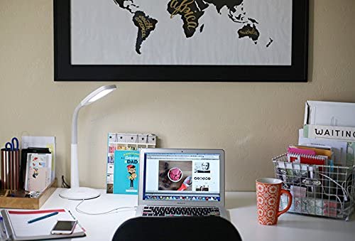 OttLite Natural Daylight LED Flex Desk LampĀ - Adjustable, (Black)