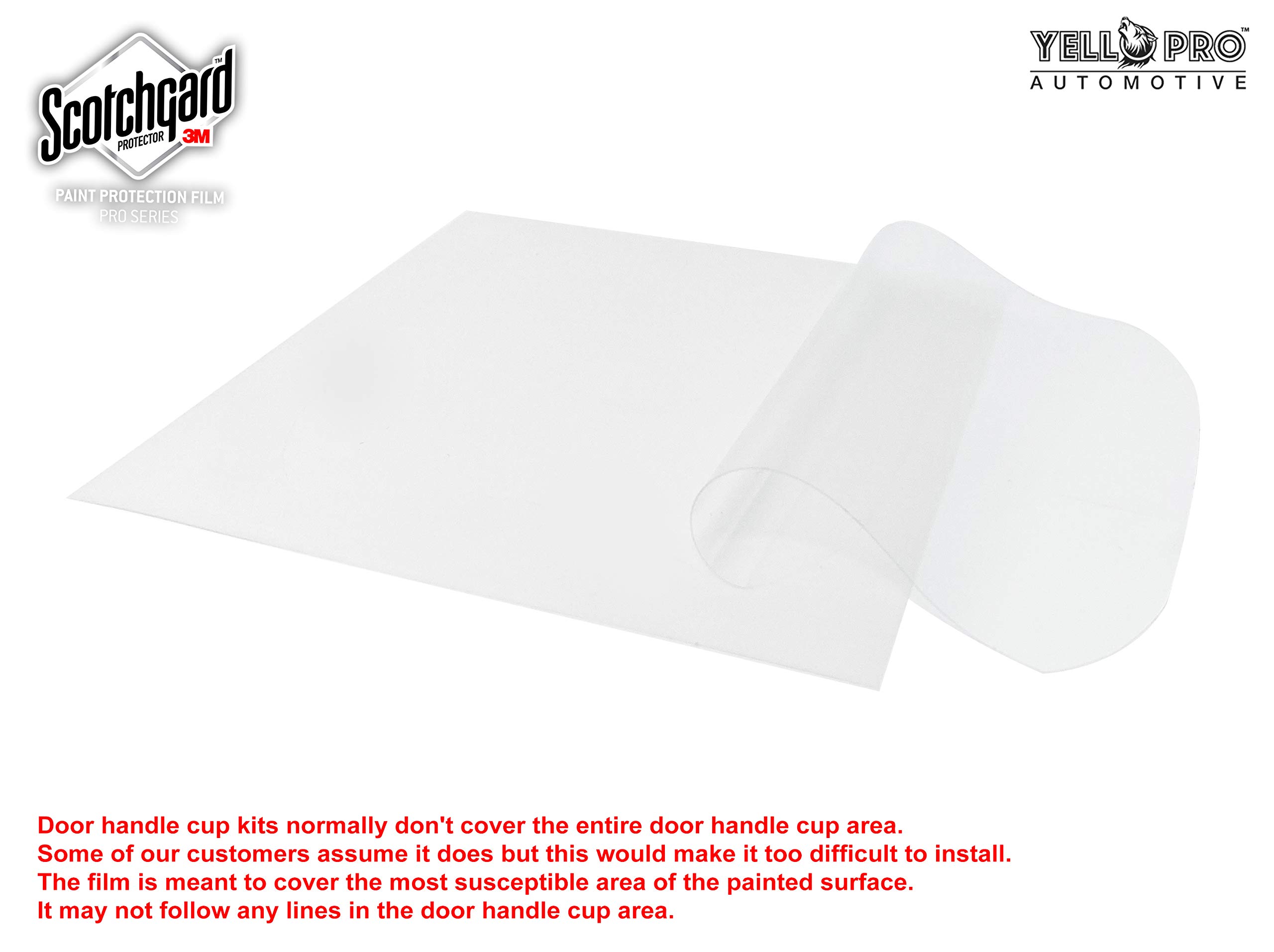 YelloPro Custom Fit Door Handle Cup 3M Scotchgard Anti Scratch Clear Bra Paint Protector Film Cover Self Healing PPF Guard Kit for 2019 2020 2021 2022 2023 2024 2025 Acura RDX SUV