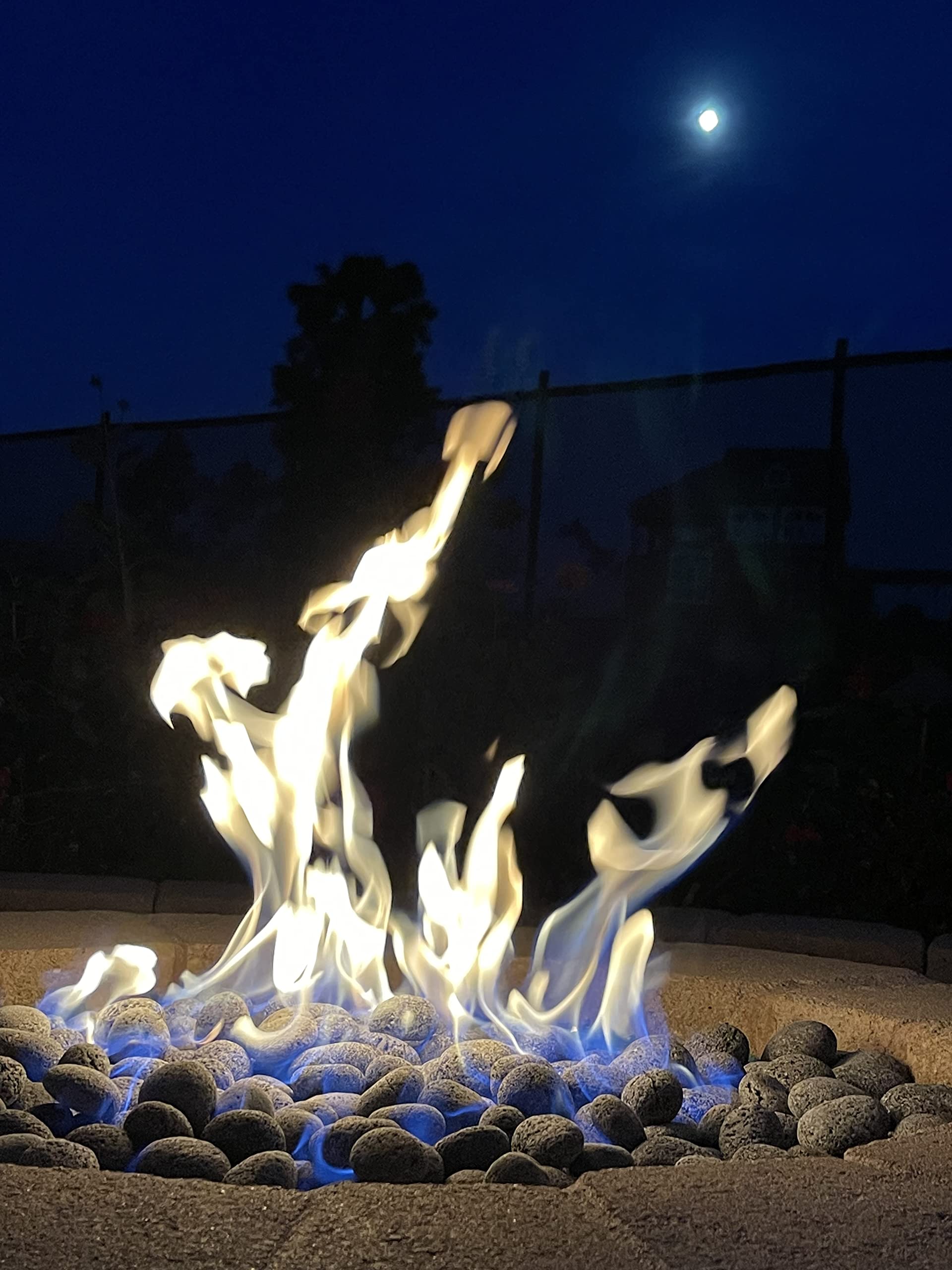 Premium Pebbles Black Lava Rocks for Fire Pit - 2 to 3 inch - 10 lbs - Gas Fireplace Rocks - Decorative Lava Stone for Indoor & Outdoor Gas Fireplace