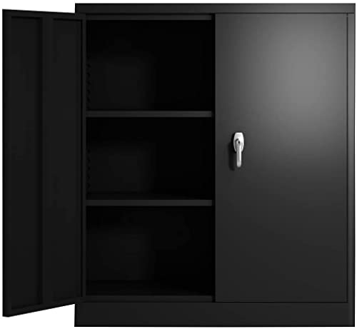 No Brands GangMei Storage Cabinet with 2 Adjustable Shelves and Lockable Doors,Industrial and Office Usage.Machine Cabinet. Metal Storage Cabinet,Assembly Required