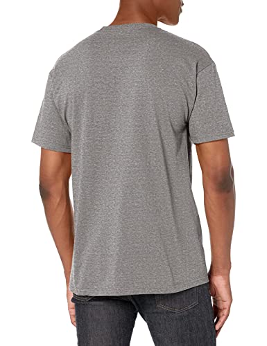 Disney Men's Giant Mickey Mouse Gray Graphic T-Shirt, Grey, Large