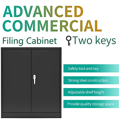 No Brands GangMei Storage Cabinet with 2 Adjustable Shelves and Lockable Doors,Industrial and Office Usage.Machine Cabinet. Metal Storage Cabinet,Assembly Required