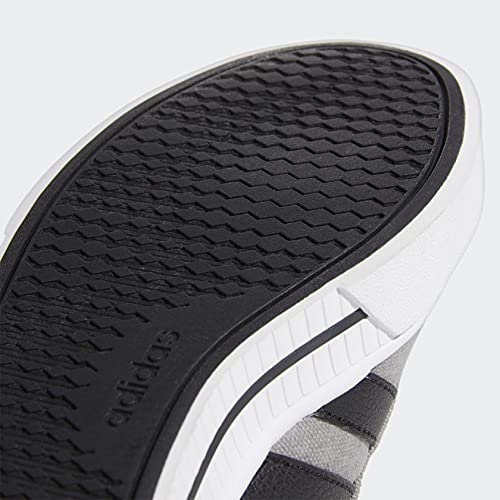 adidas Daily 3.0 Skate Shoe, Dove Grey/Black/White, 4.5 US Unisex Little Kid