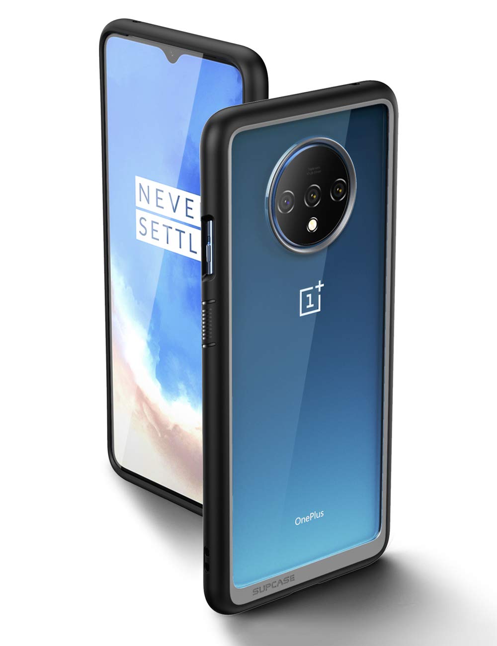SUPCASE Unicorn Beetle Style Slim Clear Case for OnePlus 7T - Black