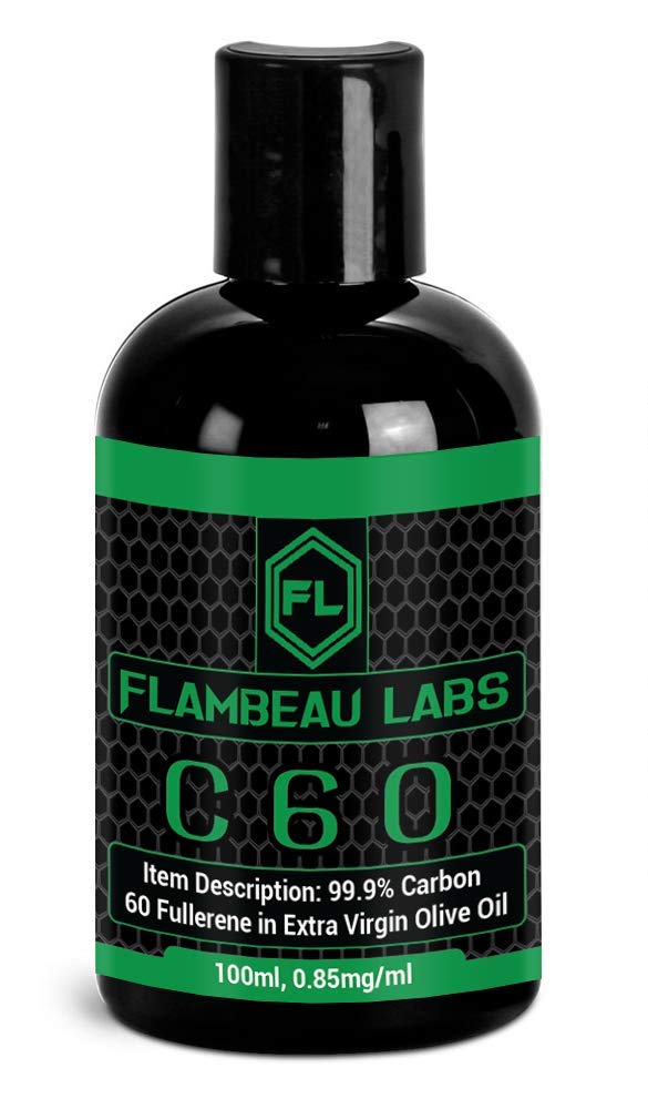 Flambeau Labs C60 Liquid 99.9%+| 100ml Carbon 60 in Olive Oil | 0.85mg/ml Carbon 60 |