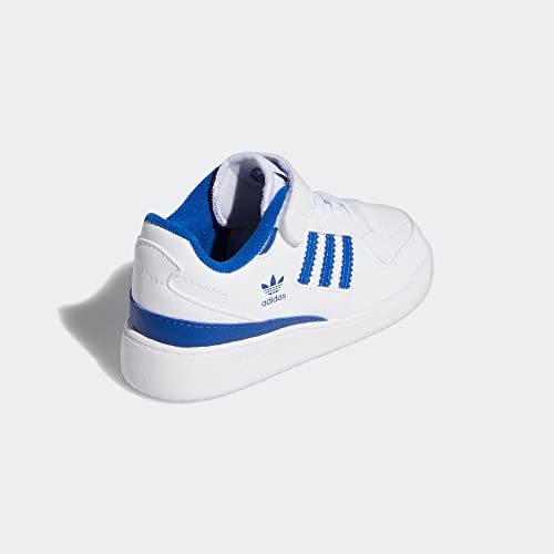 adidas Originals Forum Low Sneaker, White/Team Royal Blue/White, 5.5 US Unisex Big Kid