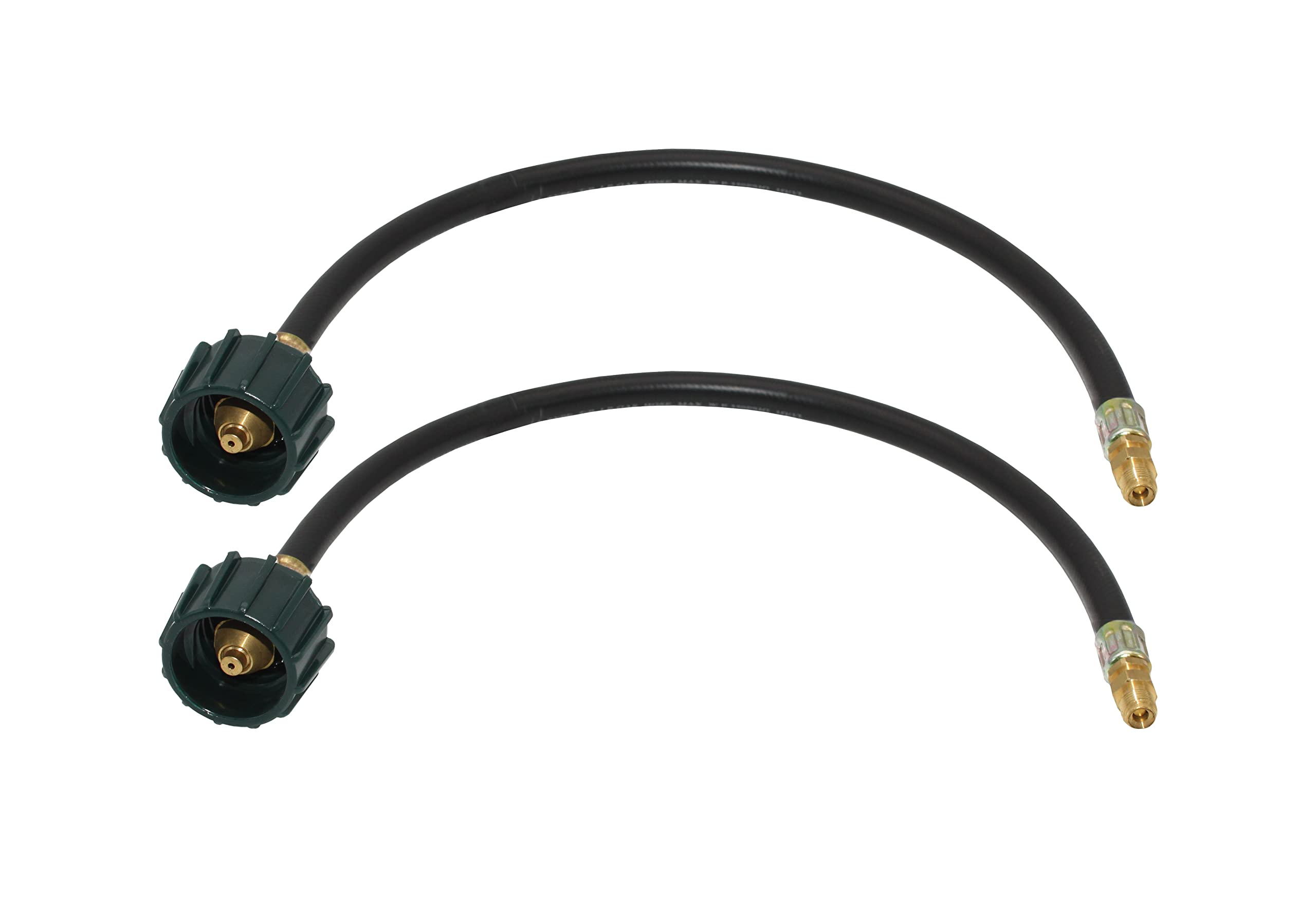 Flame King 2-Stage Auto Changeover LP Propane Gas Regulator with Two 18 Inch Pigtails for RVs, Vans, Trailers