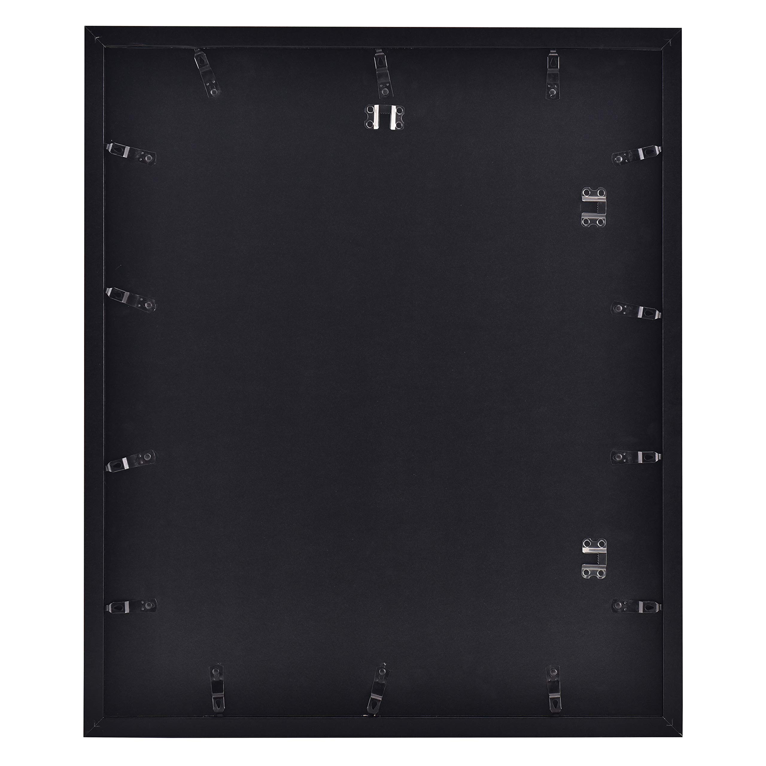 A PLUS MAX Poster Frames 20x24 Picture Frame with mat for 16x20 Picture with Polished Plexiglass Horizontal and Vertical Formats with Included Hanging Hardware-Black