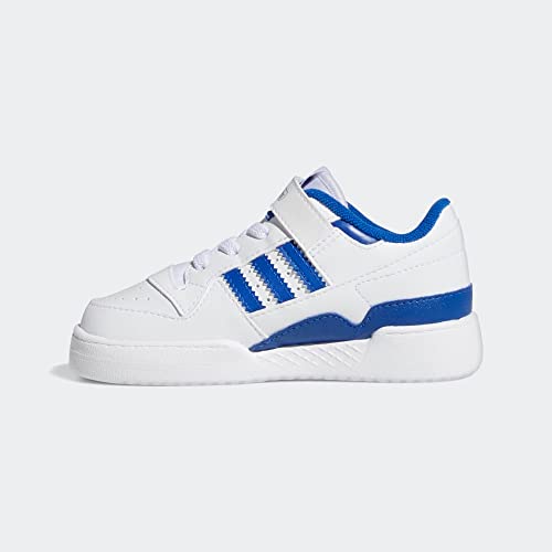 adidas Originals Forum Low Sneaker, White/Team Royal Blue/White, 5.5 US Unisex Big Kid