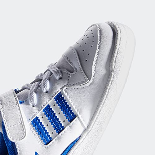 adidas Originals Forum Low Sneaker, White/Team Royal Blue/White, 5.5 US Unisex Big Kid