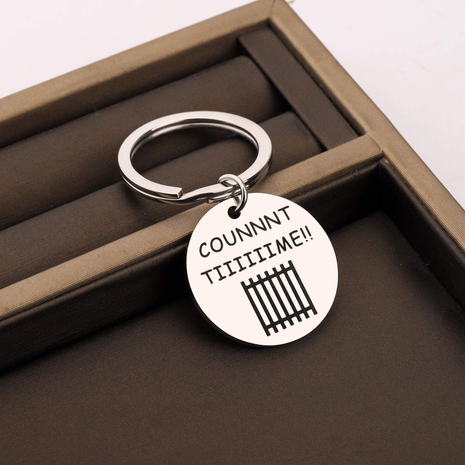 CHOORO Correctional Officer Gift Counting Time Keychain Prison Officer Gift Correctional Officer Jewelry Prison Guard Jewelry (Counting Time Keychain)