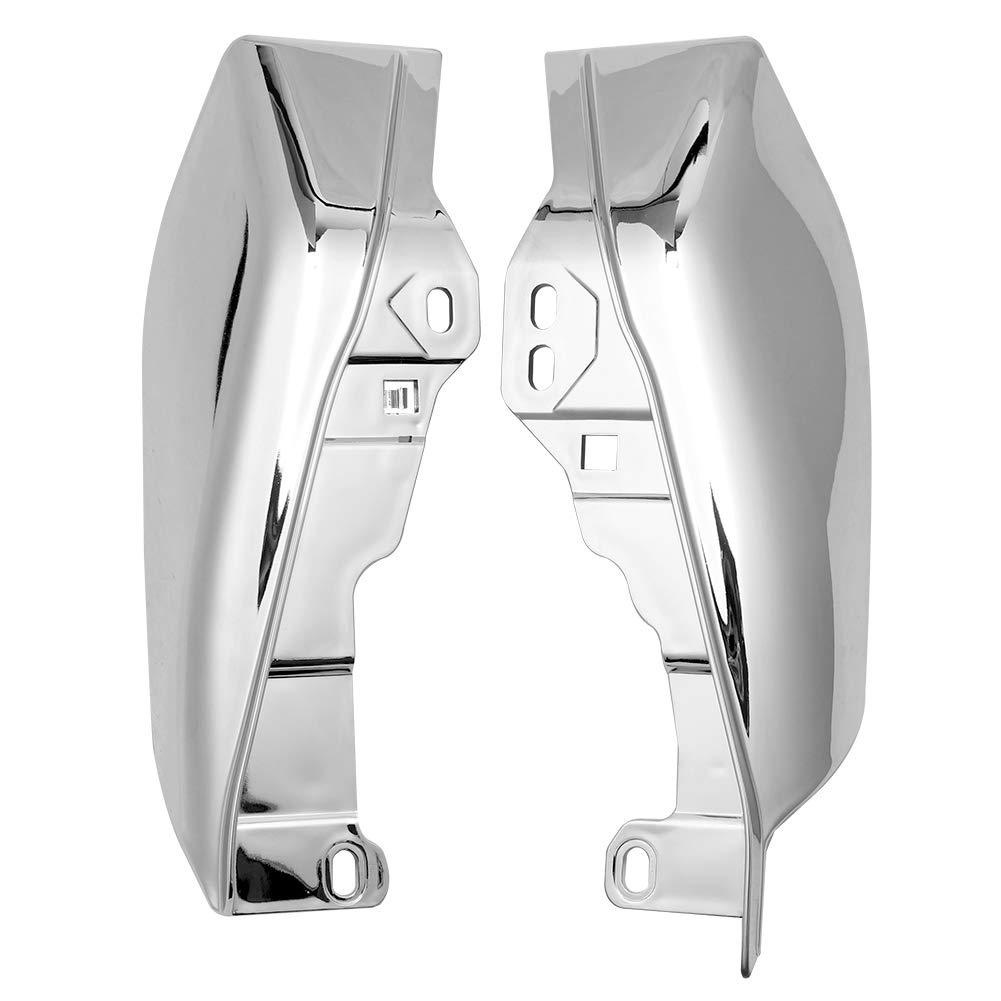 H RUO Chrome Mid-Frame Air Deflector Heat Shield Fits for Harley Touring Electra Glide Street Glide Road Glide 2017-2024 2023 2022
