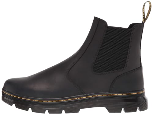 Dr. Martens Unisex Embury Chelsea Boot, Black Wyoming, 6 Women/5 Men
