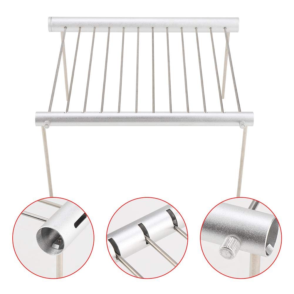 Camping Grill, Portable Compact Camping Grill Stainless Steel Folding BBQ Tube Outdoor Backpackers