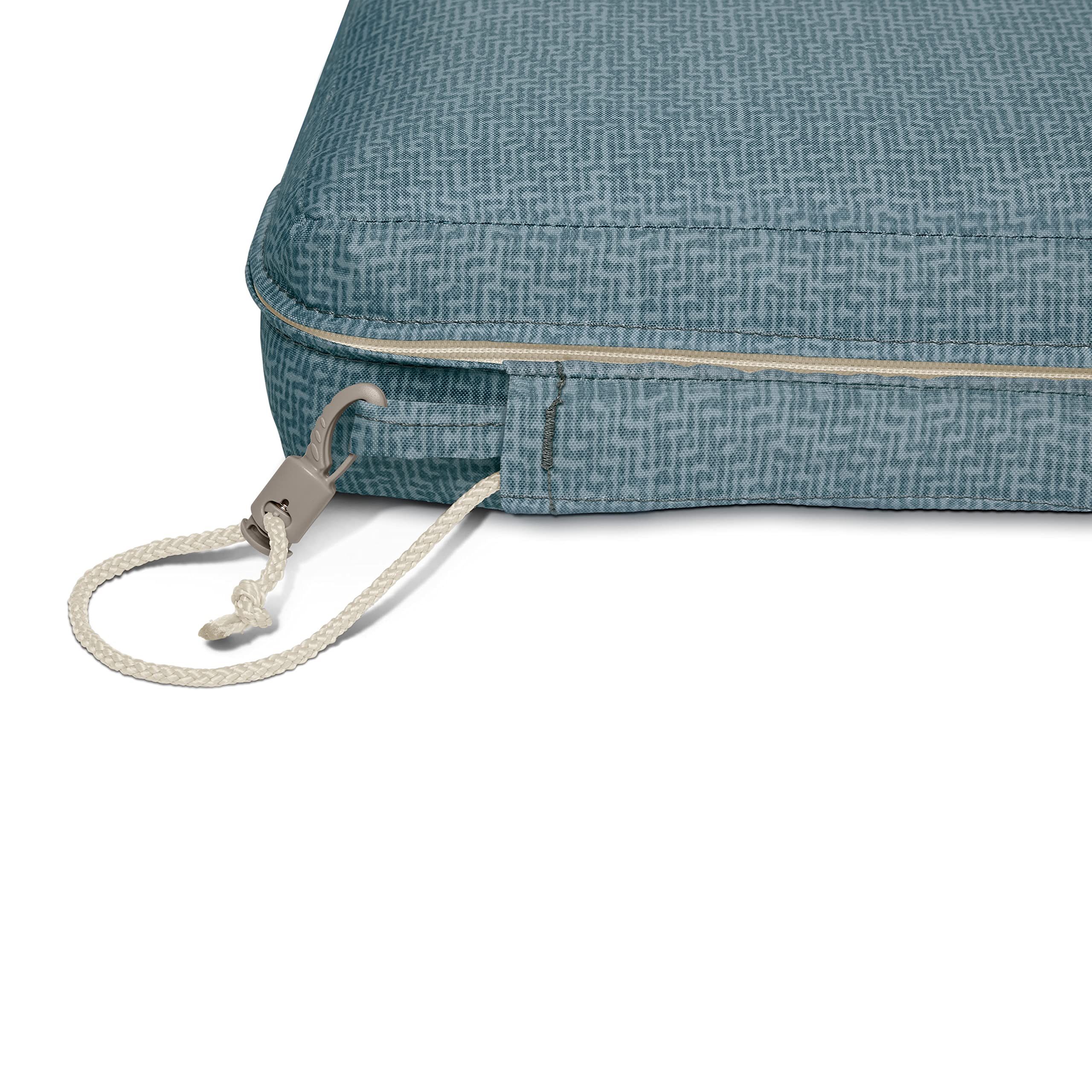 Duck Covers Weekend Water-Resistant Outdoor Bench Cushion, 59 x 18 x 3 Inch, Blue Shadow, Patio Furniture Cushions