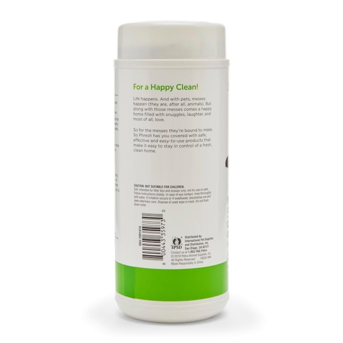 So Phresh Litter Box Wipes 40 Count