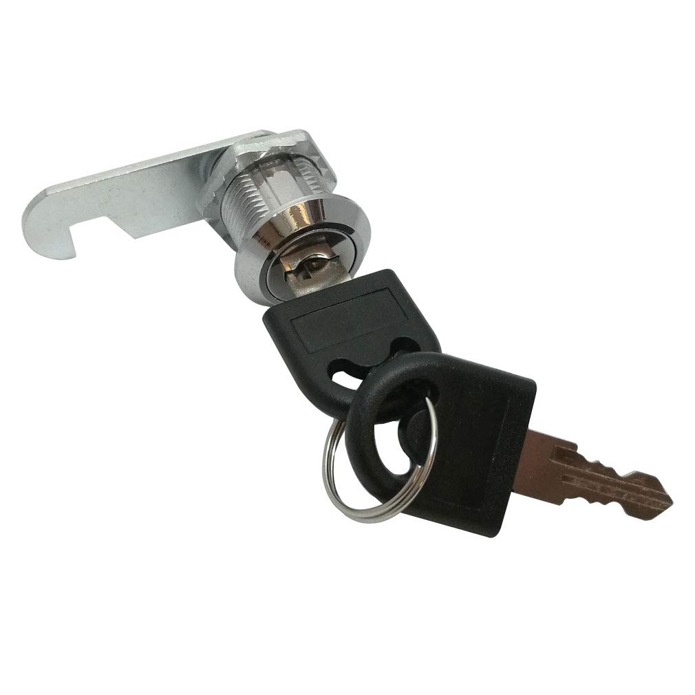Corgre Cylinder Cam Cylinder Lock Cabinet Keyed Cam Locks Mailbox Cabinet Tool Box Lock 12/19 (16mm) (2Pack)