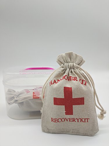 Ankirol 20pcs Burlap Bags 3.9x5.5'' With Drawstring Hangover Kit Bags Recovery Kit Survival Kit Drawstring Pouches Favor Bags Muslin Bags (handover kit)