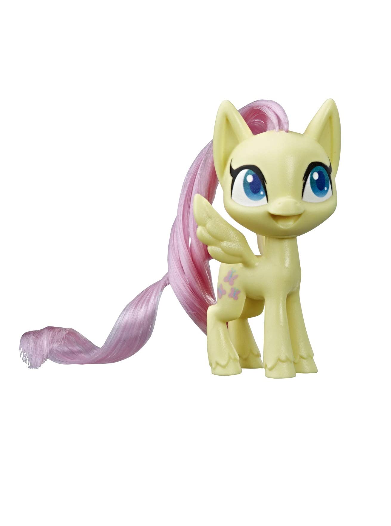 My Little Pony Fluttershy Potion Pony Figure - 3-Inch Yellow Pony Toy with Brushable Hair, Comb, and 4 Surprise Accessories