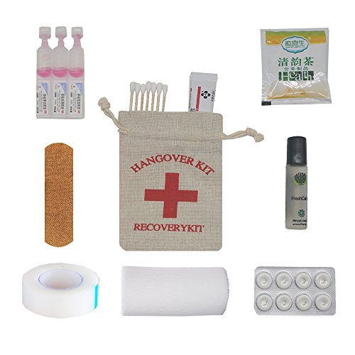 Ankirol 20pcs Burlap Bags 3.9x5.5'' With Drawstring Hangover Kit Bags Recovery Kit Survival Kit Drawstring Pouches Favor Bags Muslin Bags (handover kit)