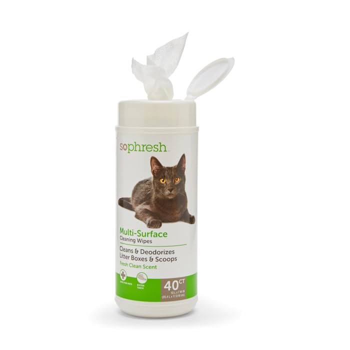 So Phresh Litter Box Wipes 40 Count