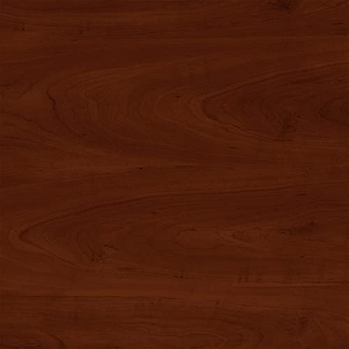 Bush Business Furniture 120W x 48D Boat Shaped Conference Table with Wood Base in Hansen Cherry