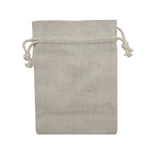 Ankirol 20pcs Burlap Bags 3.9x5.5'' With Drawstring Hangover Kit Bags Recovery Kit Survival Kit Drawstring Pouches Favor Bags Muslin Bags (handover kit)