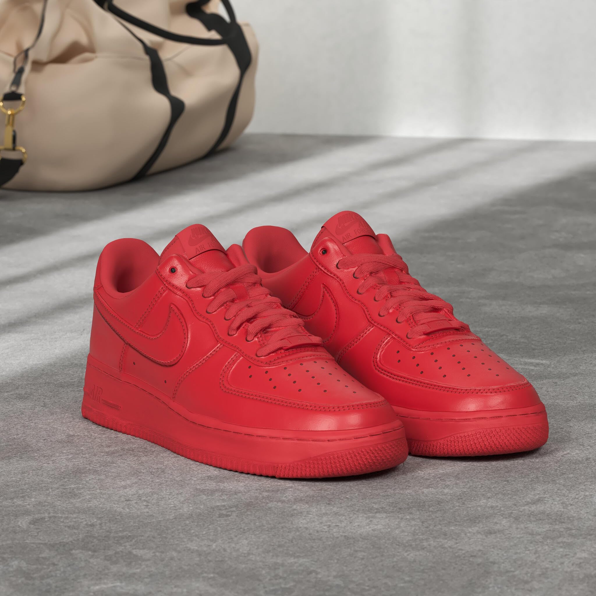 Nike Men's Air Force 1 '07 An20 Basketball Shoe, University Red/University Red, 11.5