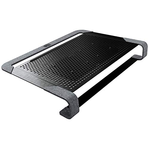 Cooler Master Notepal U2 Plus V2 Laptop Air Cooler, Dual 80mm Moveable Fans, Lightweight Aluminum Cooling Pad, Polyester Fiber Dacron and Aluminum Material, Supports up to 17” Laptop