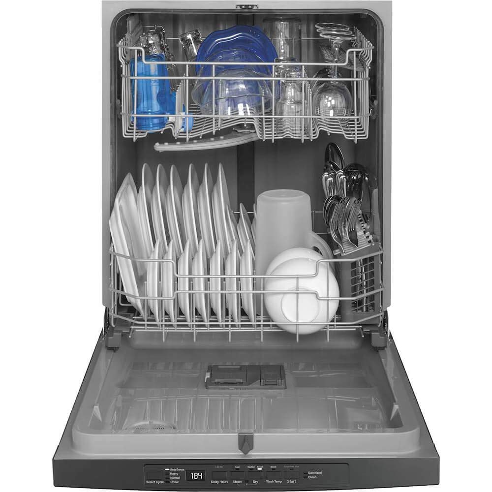 GE GDT530PSPSS 24" Stainless Steel Fully Integrated Dishwasher with 16 Place Settings 4 Cycles 8 Options Dry Boost and Piranha Hard Food Disposer