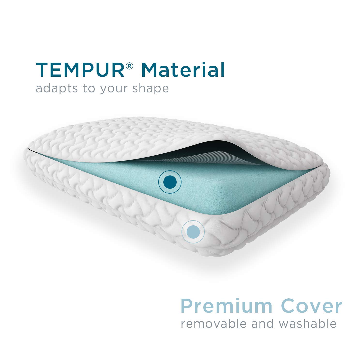 TEMPUR-Adapt + Cooling 3-Inch Twin Mattress Topper + Cloud Pillow Set